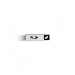 DM015 - Push Horizontal with Symbol Door Sign | Catering Equipment Online