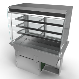 Moffat D3RD Drop-In Refrigerated Multi Tier 3 Shelf Model with Curved ...